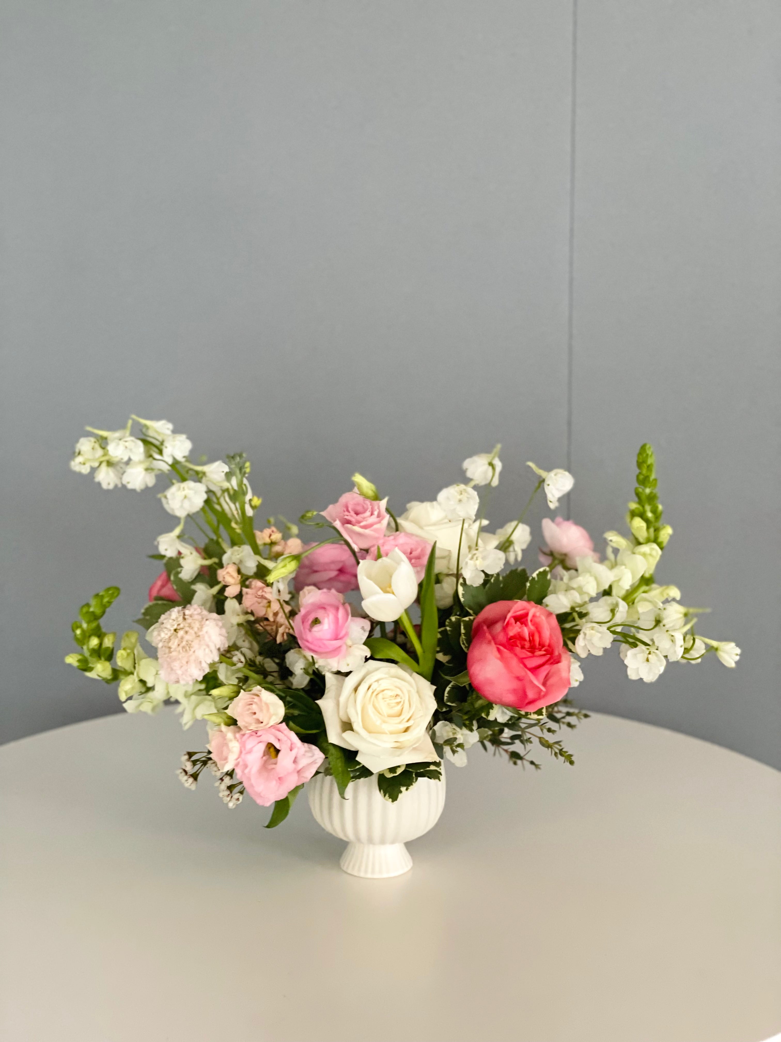 Bloom Compote Centerpiece – Freedom Floral