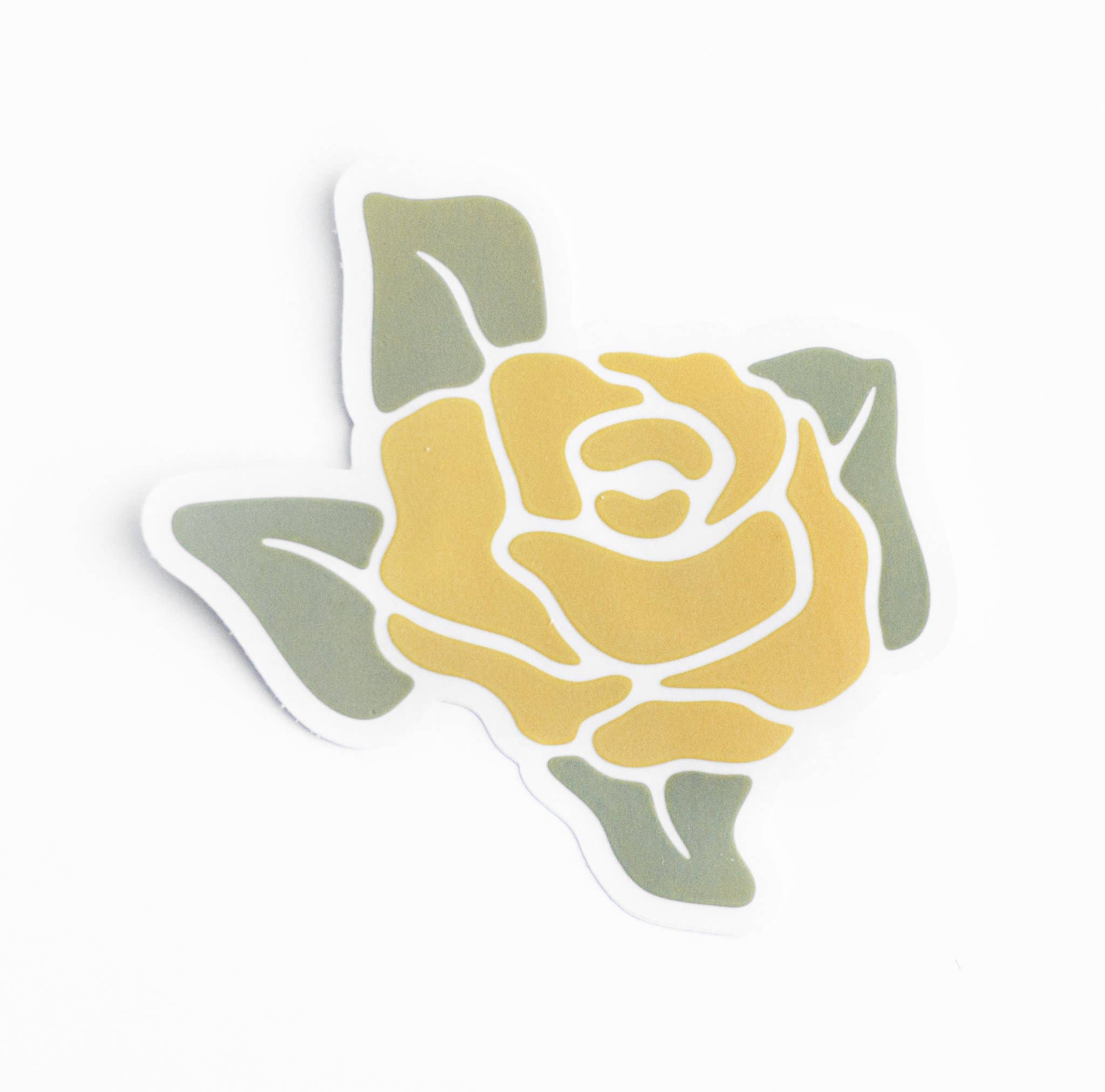 Yellow Rose Sticker – Freedom Floral
